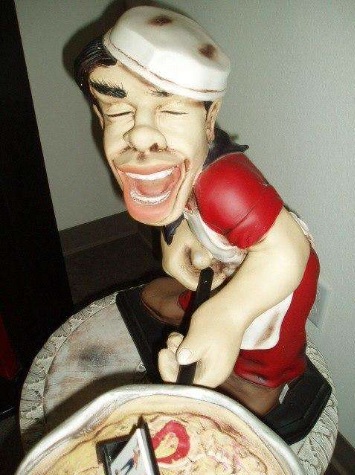 Italian Cook Small Statue / Pizza Statue / Pizza Restaurant Decor ...