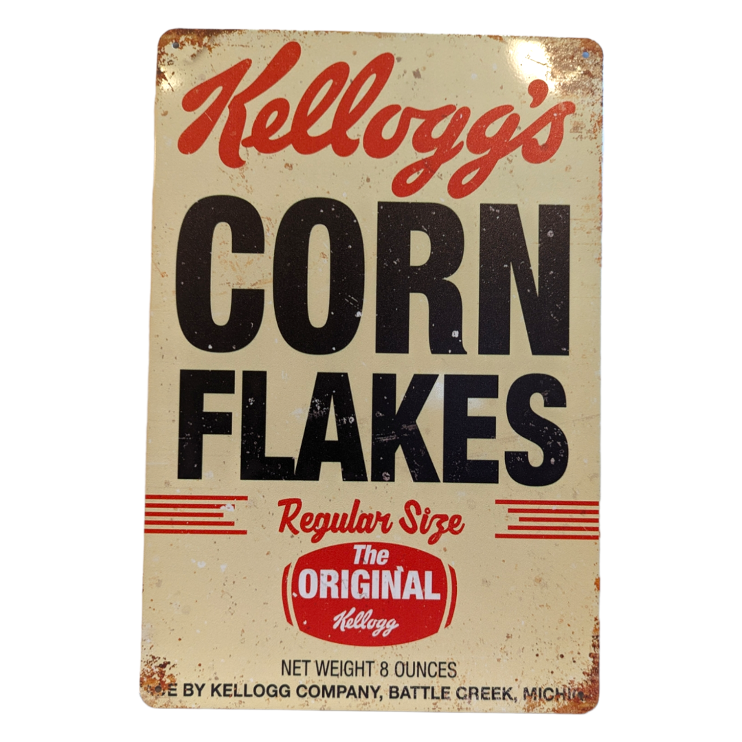 Kellogg's Corn Flakes Sign / Corn Flakes signs / Cereal Sign / Kellogg ...