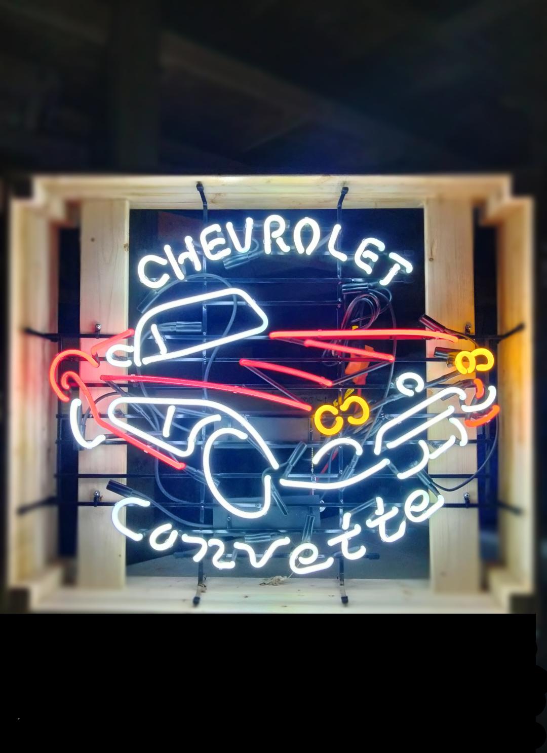 Chevy Corvette neon sign