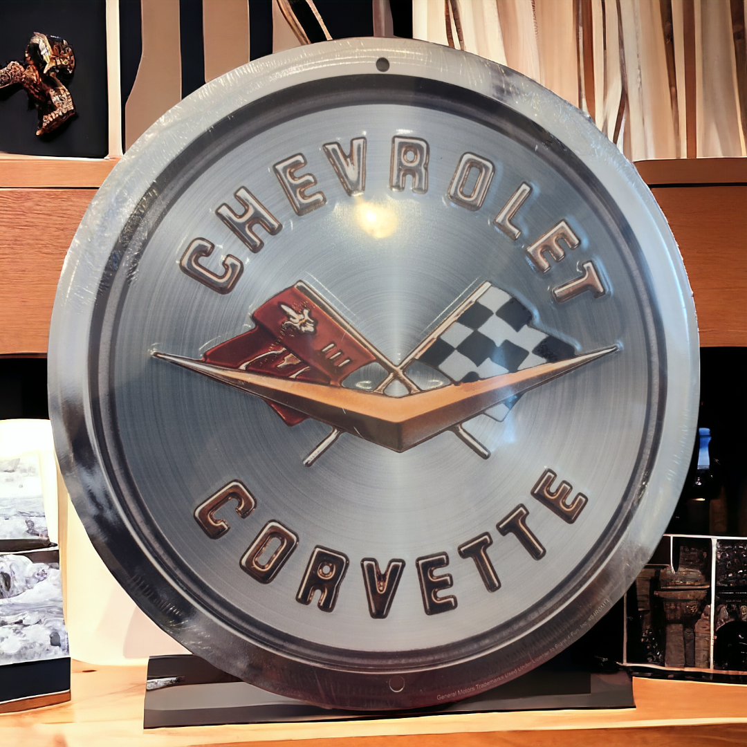12" Chevrolet Corvette Sign / Chevy Corvette Signs