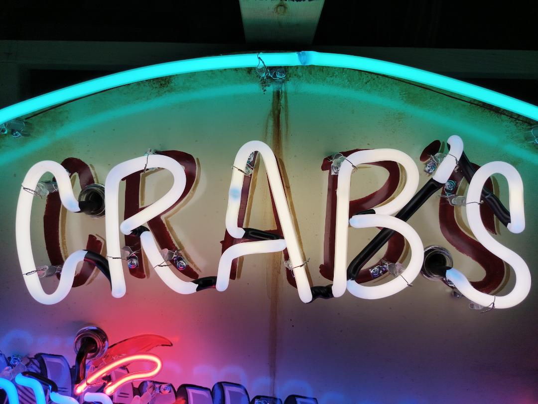 Custom Crab's Speed Shop Neon Sign / Crabs Mechanic Signs
