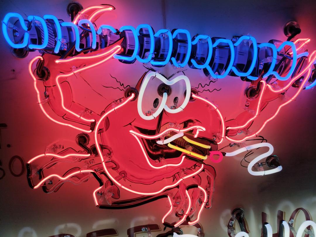 Custom Crab's Speed Shop Neon Sign / Crabs Mechanic Signs