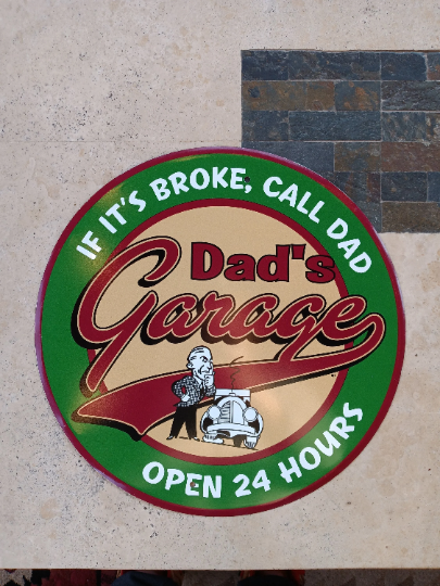 12" Dad's Garage Sign / Dads Garage Signs / Gifts for Dad / Garage ...
