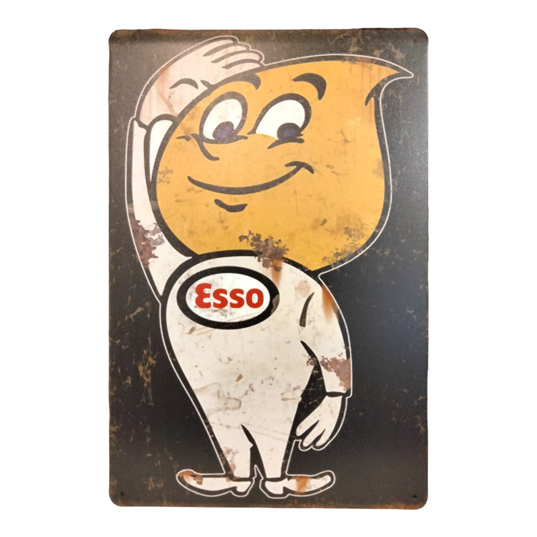 Esso Couple Signs / Esso Girl and Boy Signs / Garage Esso Sign