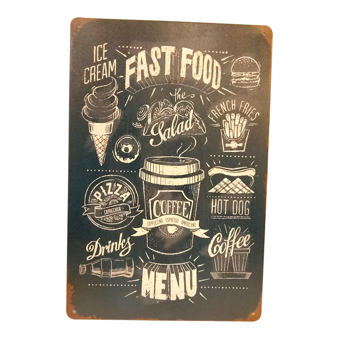 Fast Food Menu Sign / Beverage Signs / Food Signs