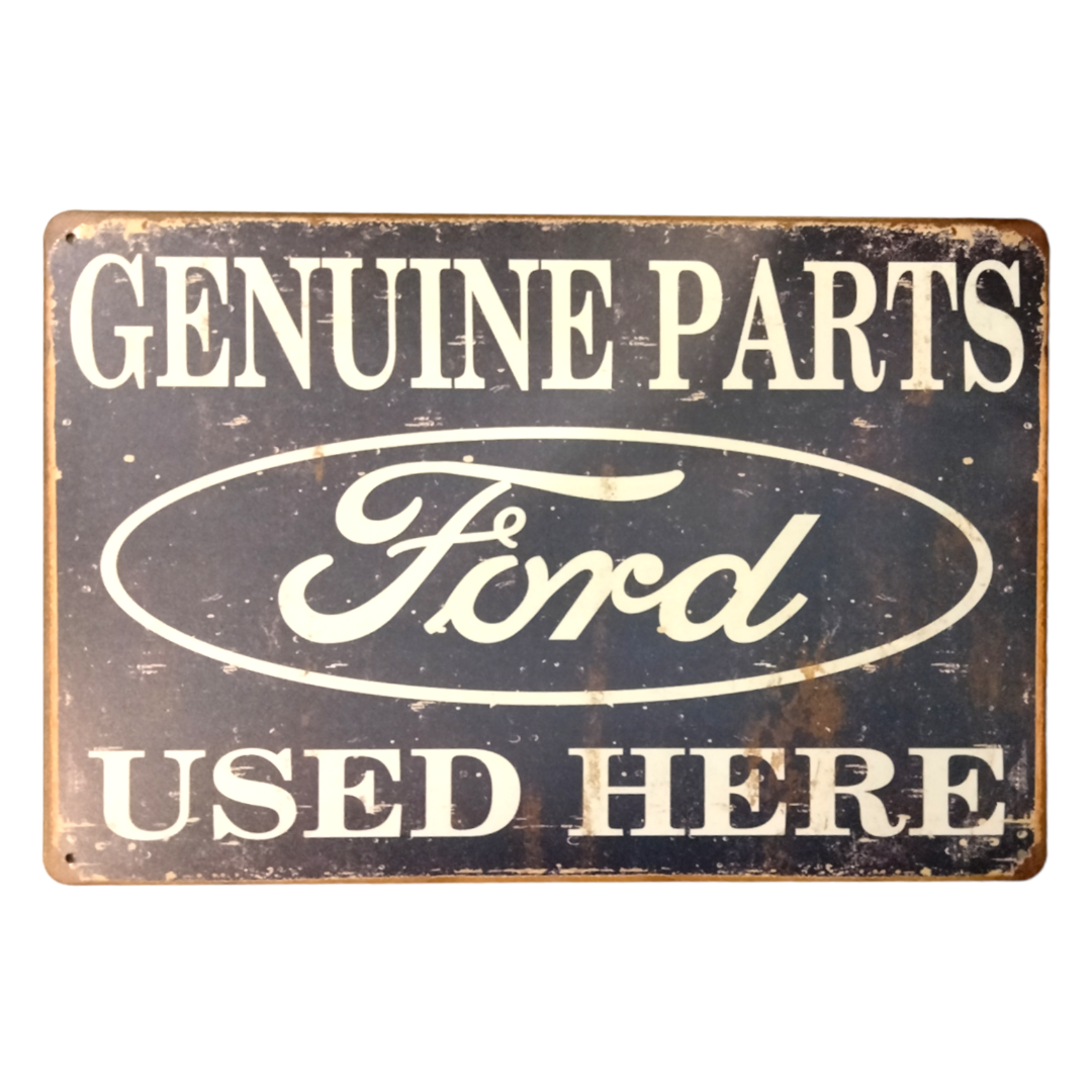 Ford Used Here Sign / Genuine Parts / Garage Decor / Man cave