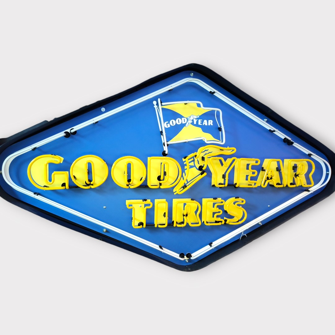 Goodyear Tires Neon Sign / Tire Dealership Advertising Signs