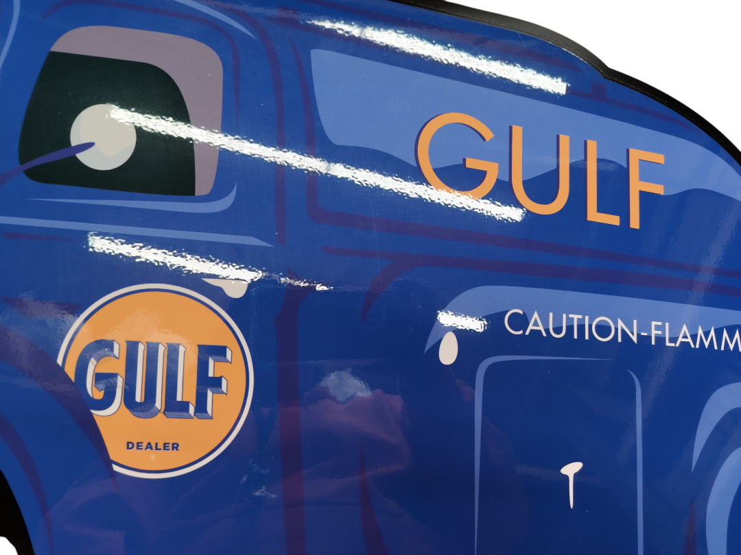 48" Gulf Delivery Truck Sign / Gulf Signs