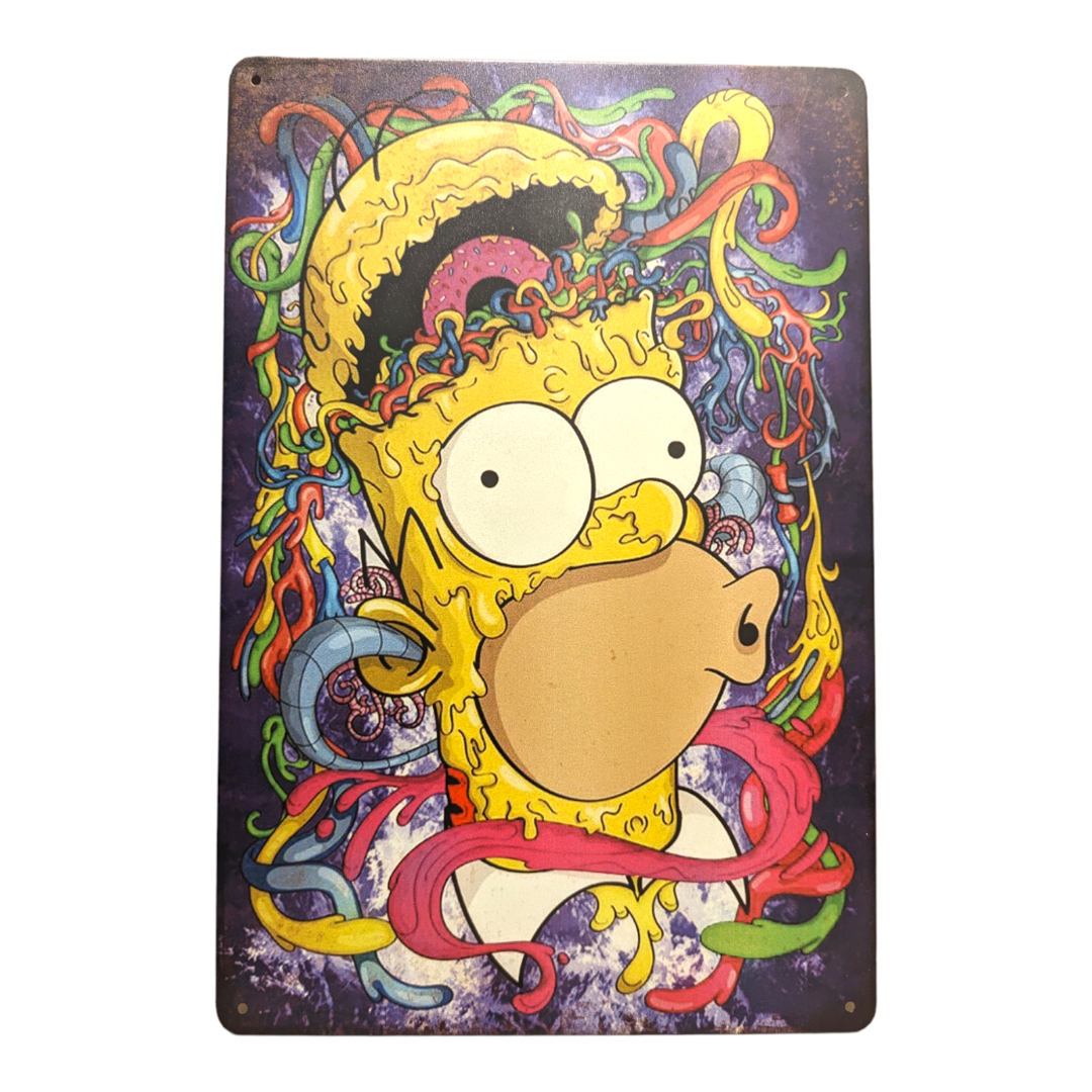 Homer Sign / The Simpson Signs / Homer Psychedelic Sign