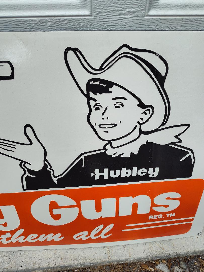 Hubley Guns Porcelain Sign