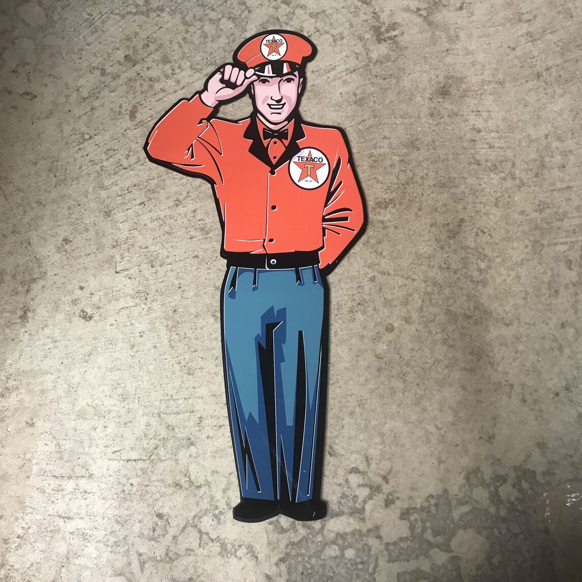 2ft Texaco Sign / Texaco Service Man Signs