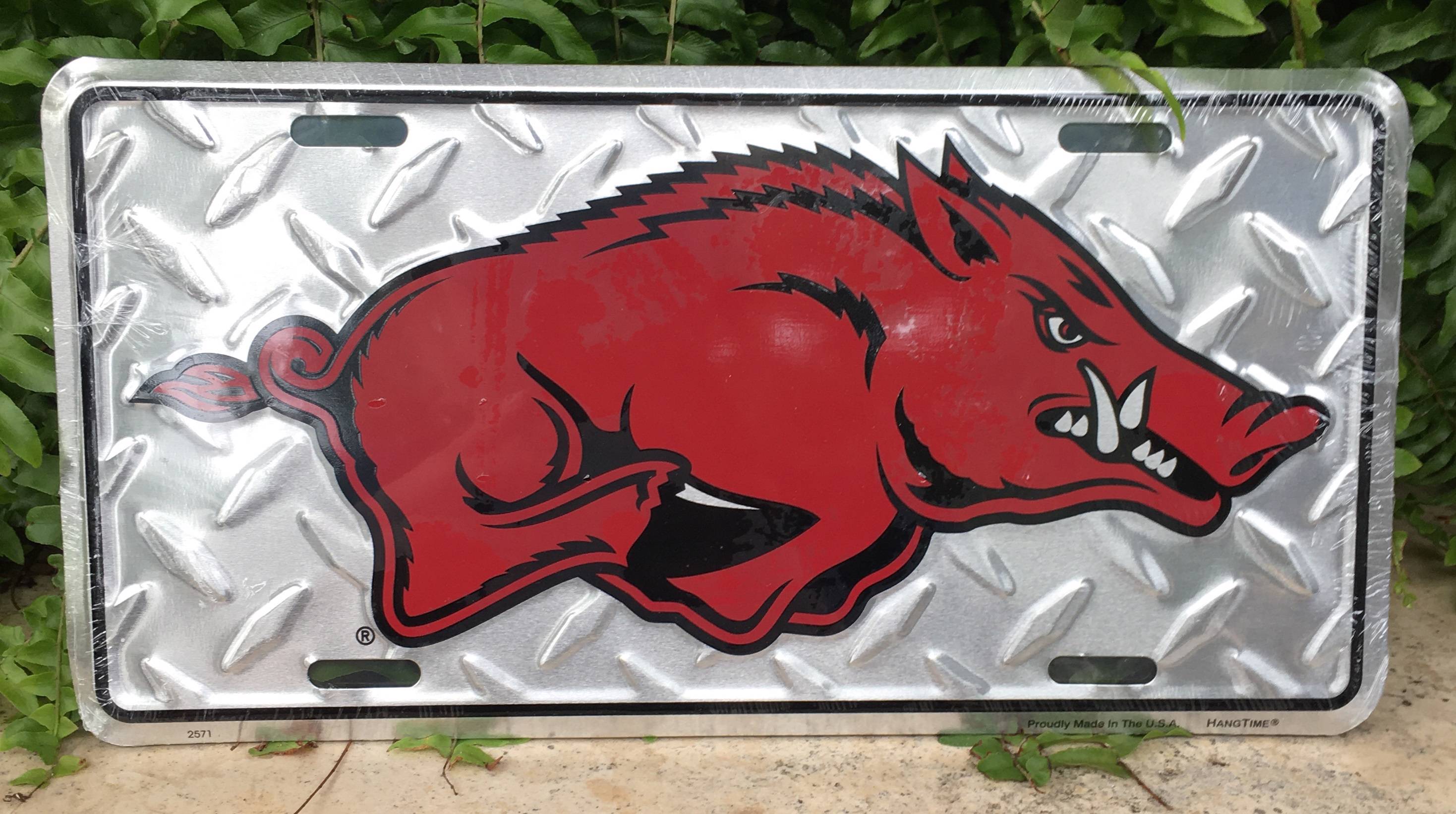 University of Arkansas Razorbacks License Plate / Vanity Plates