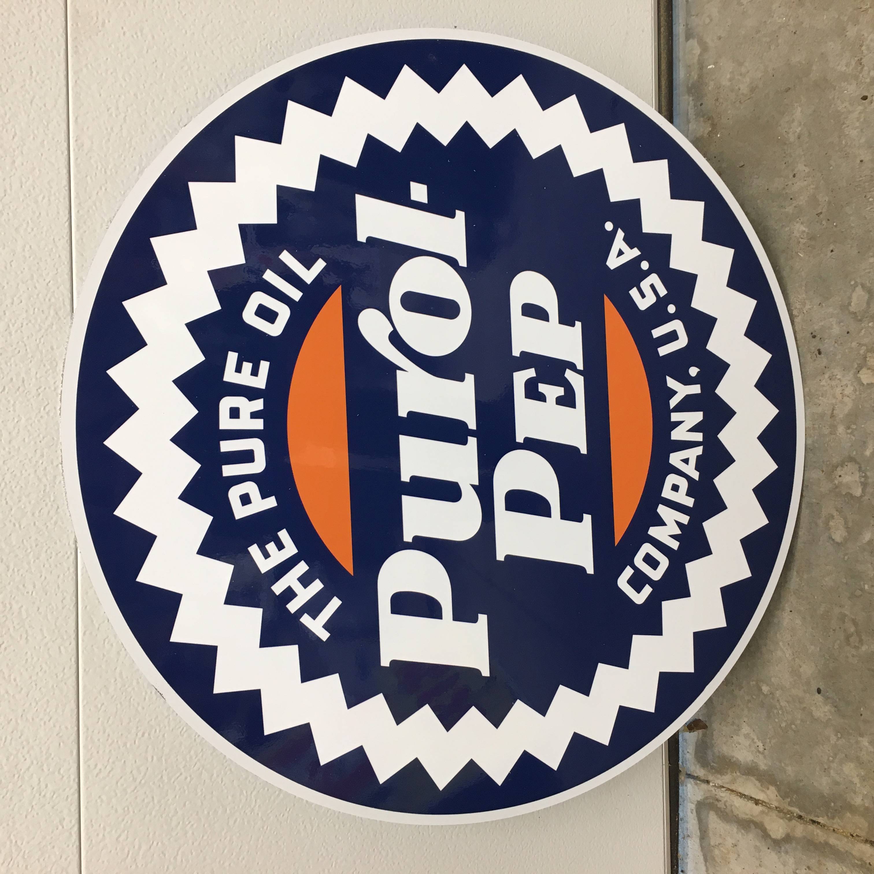 Pure Oil Gasoline Signs