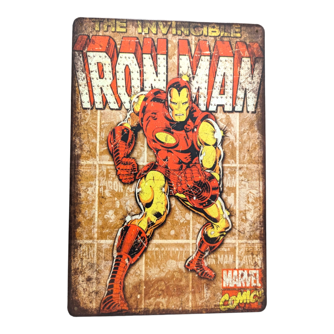 The Invincible Iron Man Sign / Iron Man signs /Marvel Comics Sign