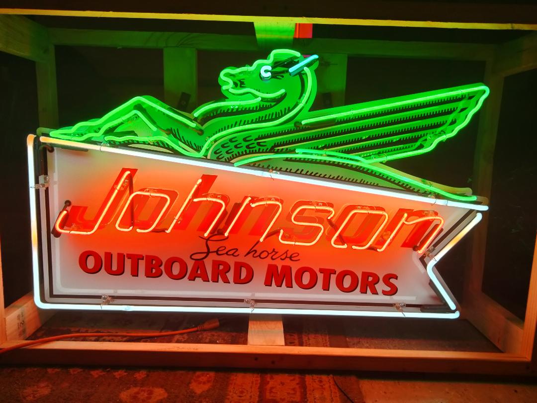 Johnson Outboard Motors Neon SIgn / Johnson Sea Horse Neon SIgns