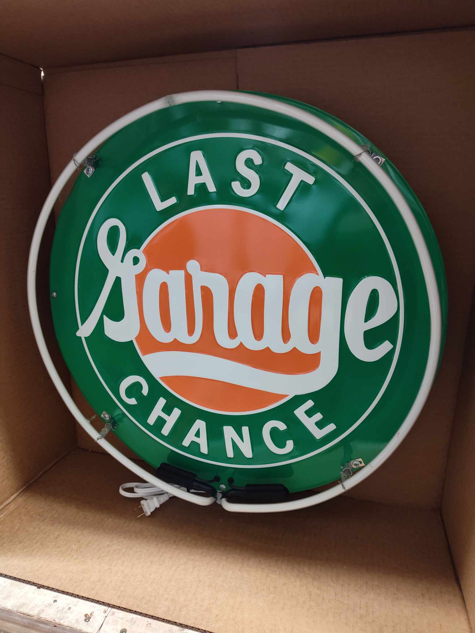 Last Chance Garage Neon Sign / Last Chance Neon Signs / Garage Neon ...