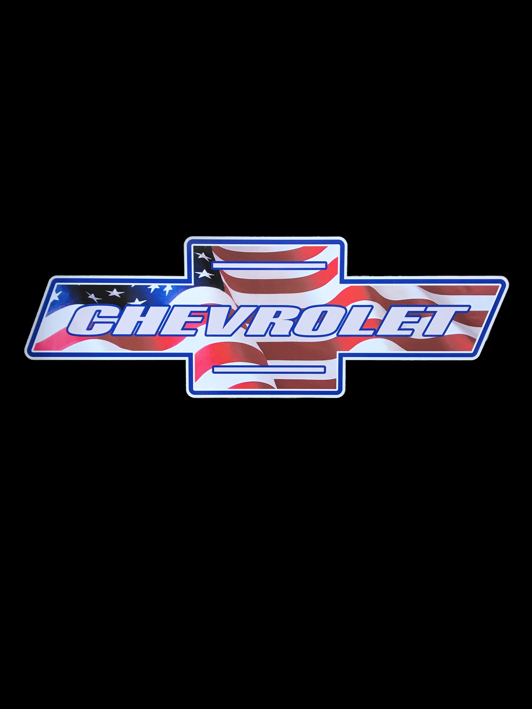 American Flag Chevy Bowtie Sign USA Chevrolet Bowtie Signs Chevy Signs ...