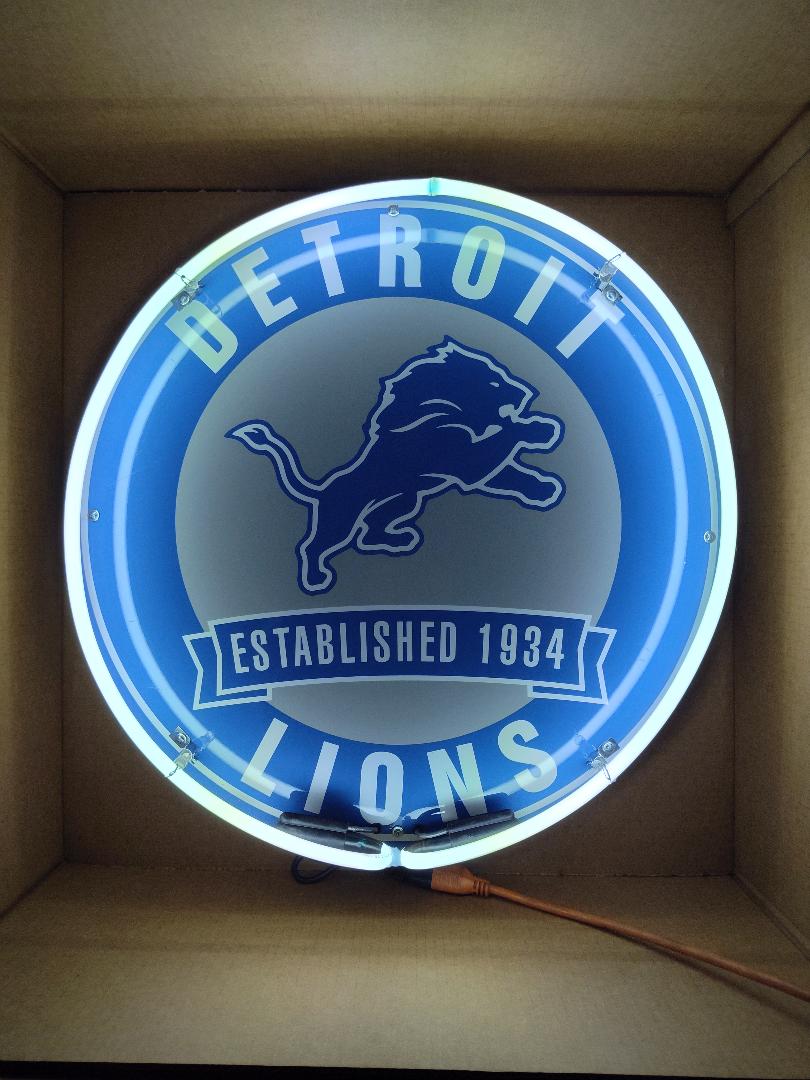 Detroit Lions Neon Sign / Lions Football Signs