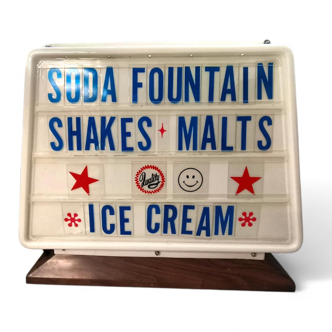 Marquee Ground Lettering Sign / Vintage Advertising Signs / Diner ...