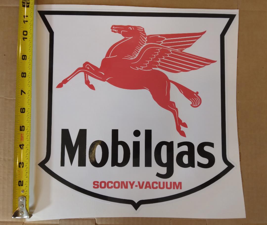Mobilgas Decal / Socony-Vacuum Decals / Gasoline Decals / Mobilgas Stickers
