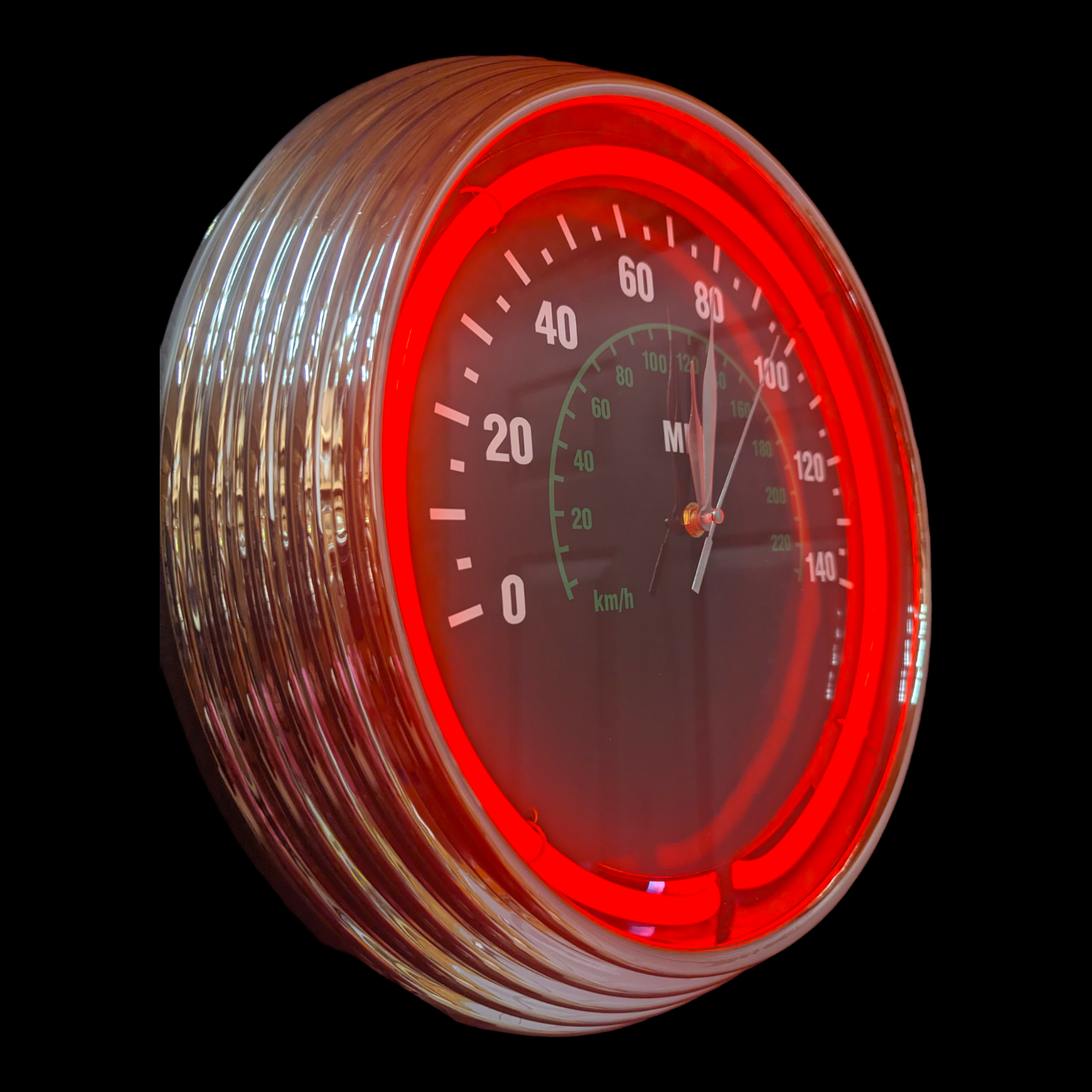 Speedometer Neon Clock / MPH / Garage / Neon Clocks