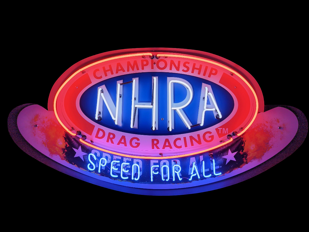 NHRA Drag Racing Neon Sign