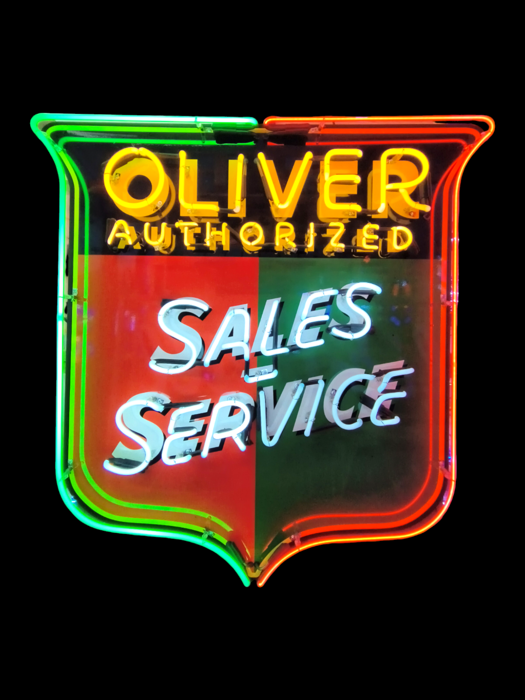 Oliver Sales & Service Neon Sign / Oliver Neon Signs