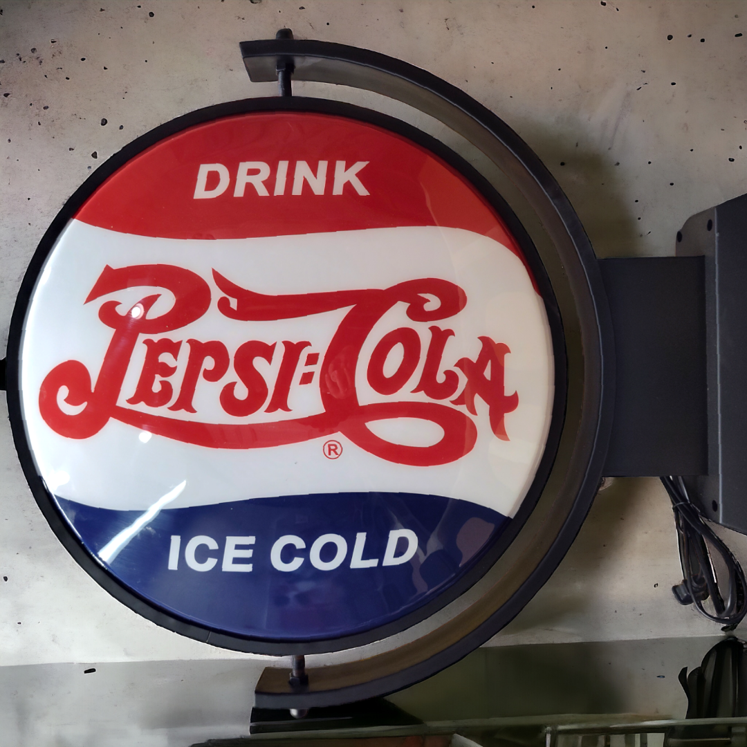 Pepsi LED Rotating Sign / Pepsi Cola Flange Signs