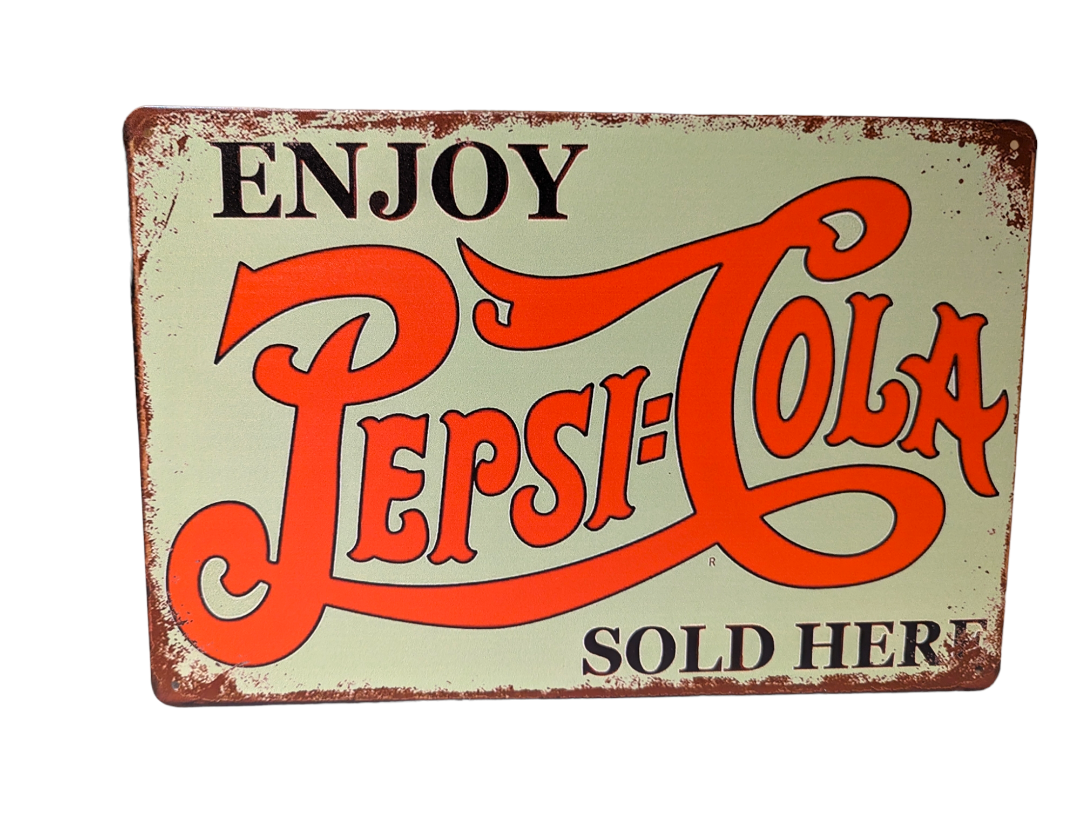 Pepsi-Cola Sign / Enjoy Pepsi-Cola Signs / Restaurant Signs