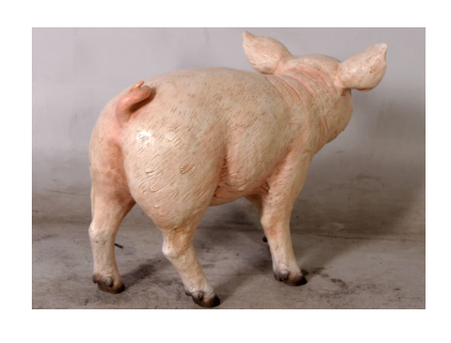 LIFE SIZE BABY PIG STATUE / BABY PIGLET STATUE / ANIMAL STATUES