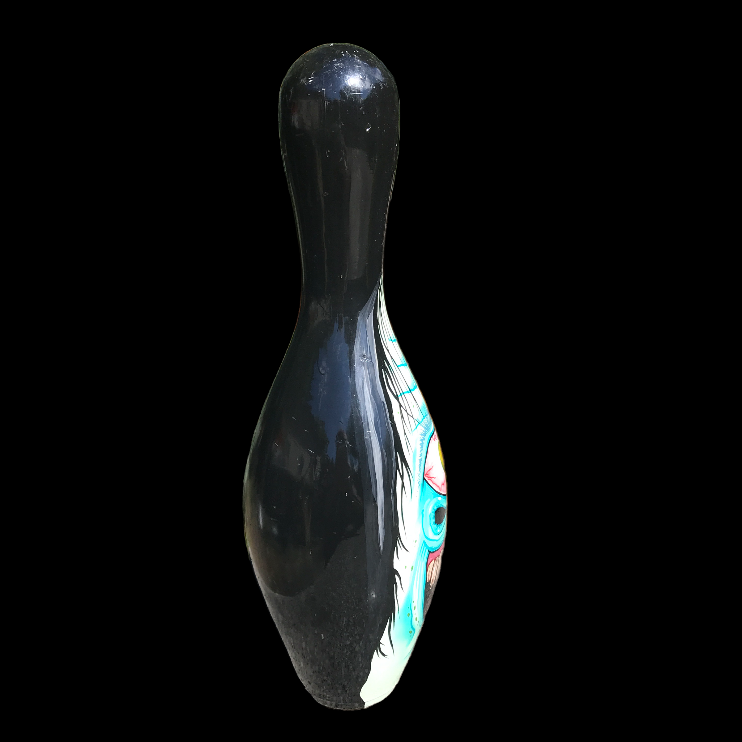 Original Hand Painted Bowling Pin Stacy Karnes Art Custom Culture ...