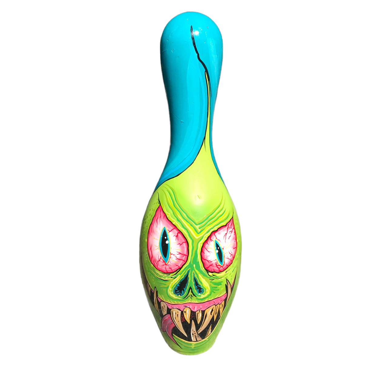 Unique Art Decor Original Hand Painted Bowling Pin Stacy Karnes Art ...