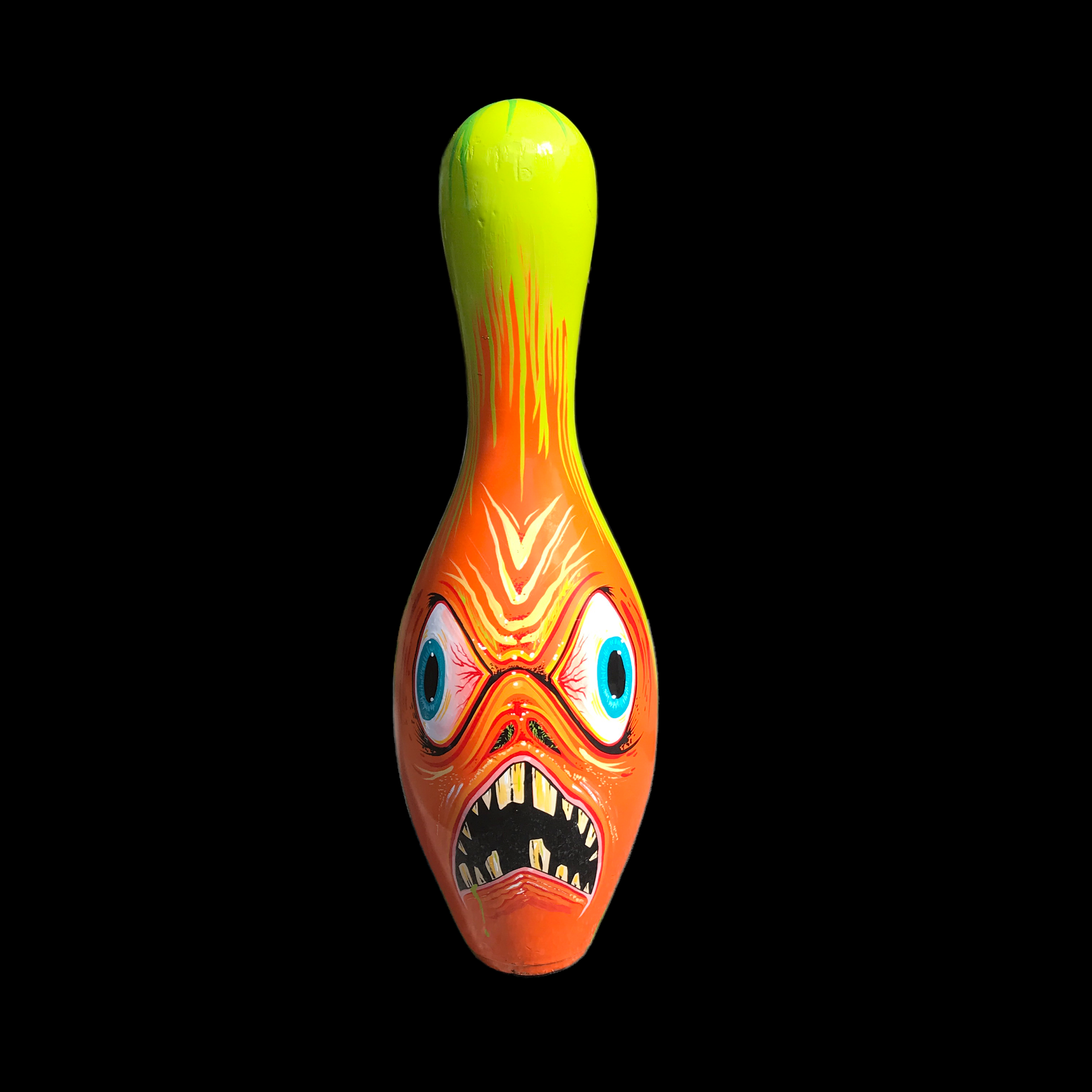 Unique Creepy Halloween Decor Original Hand Painted Bowling Pin Stacy ...