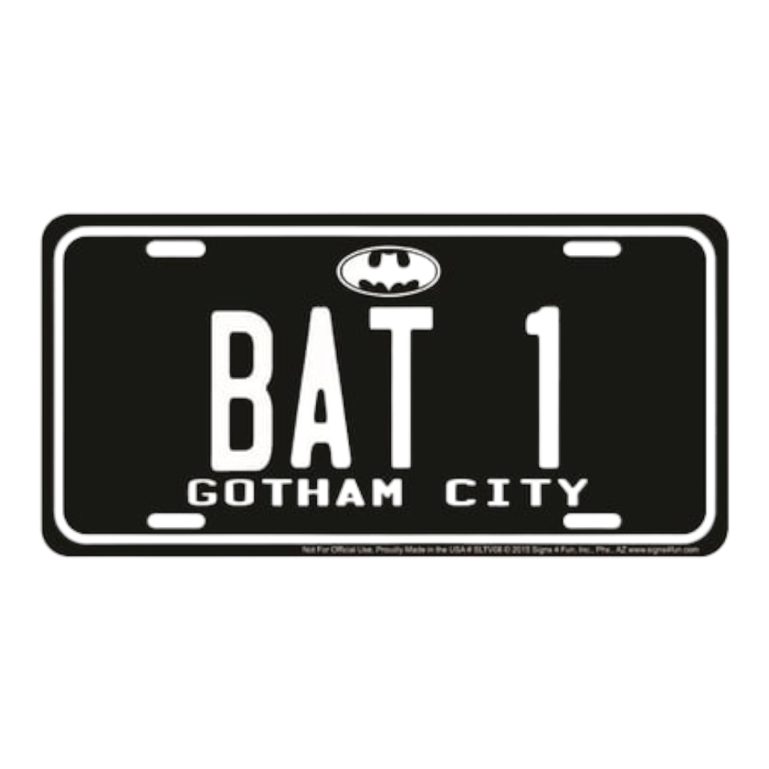 Batman License Plate Batman Vanity Plate Batman Signs Batman Gotham ...
