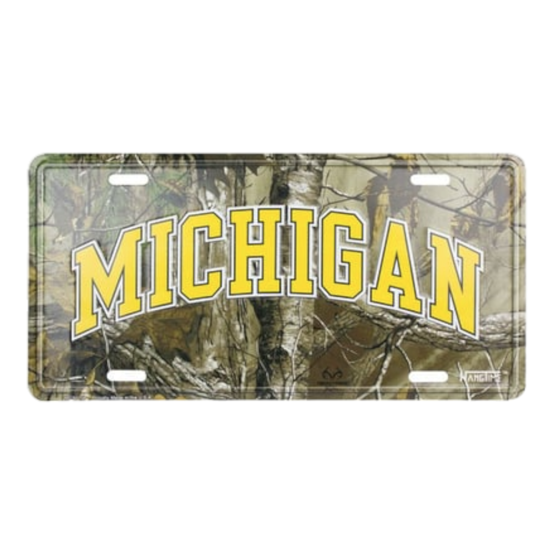 University of Michigan License Plate / Camo Wolverines Vanity Plates