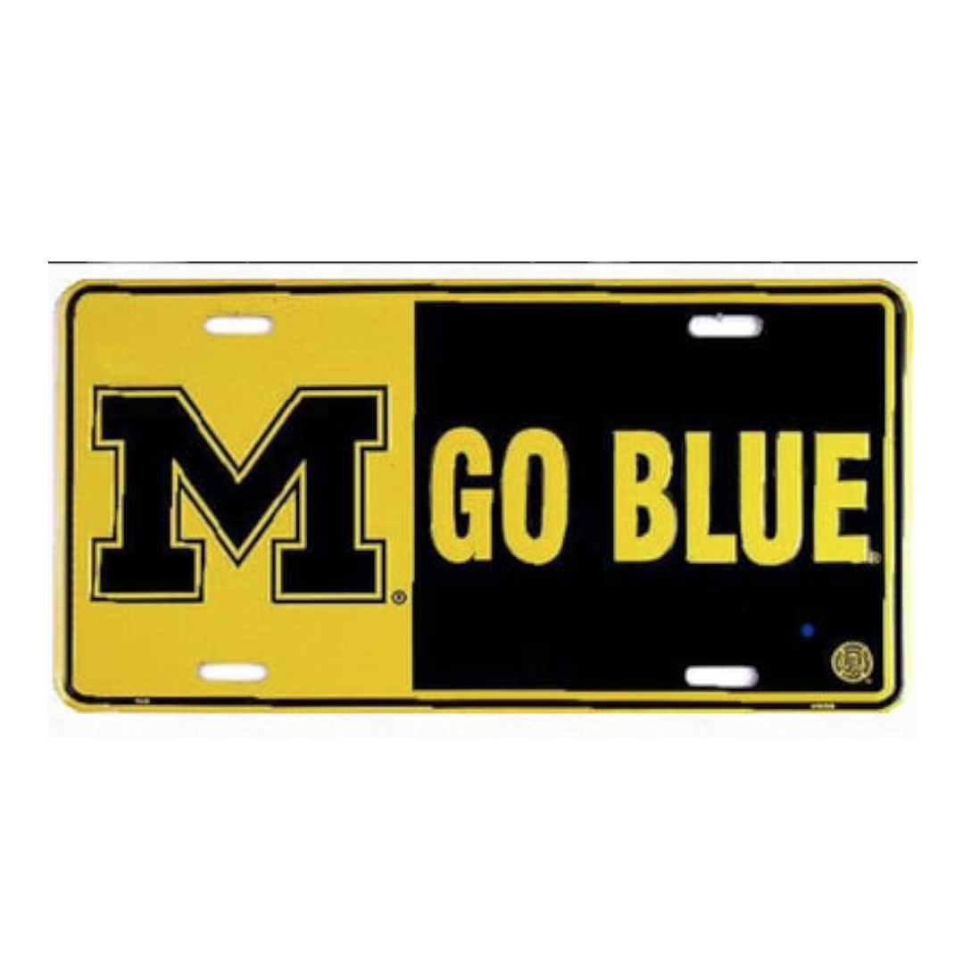 University of Michigan License Plate / Wolverines Go Blue Vanity Plates