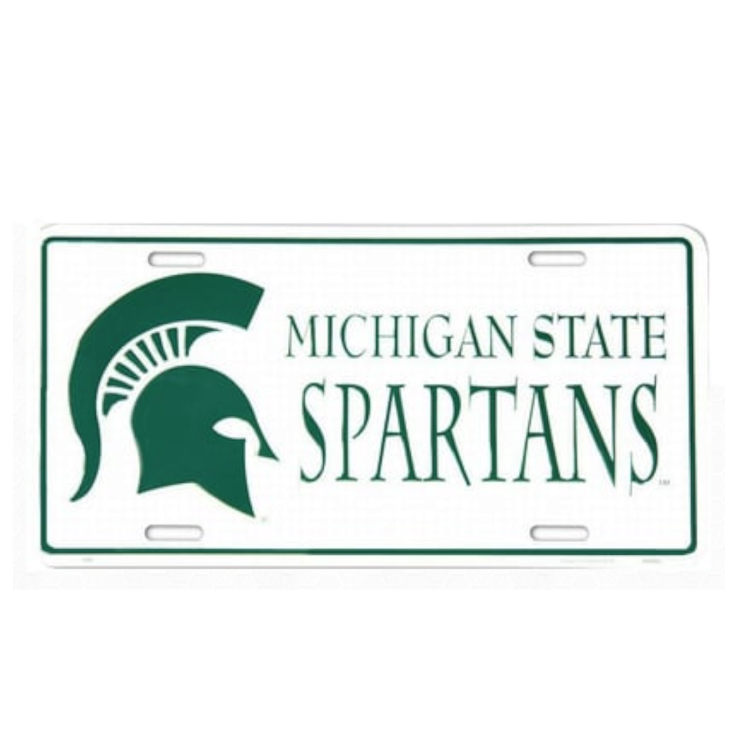 Michigan State Spartans License Plate / Eastern Michigan College Vanity ...