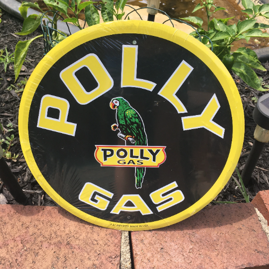 12" Polly Signs / Polly Gas Sign / Polly Gas Signs / Garage Signs for ...