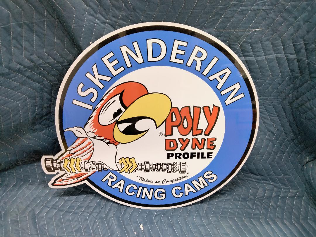 Polydyne Racing Sign / Poly Signs / Race Car / Classic Cars
