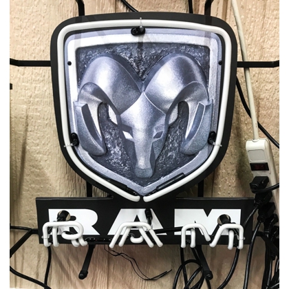 DODGE RAM NEON SIGN WITH BACKING | DODGE SIGNS | DODGE RAM SIGNS ...