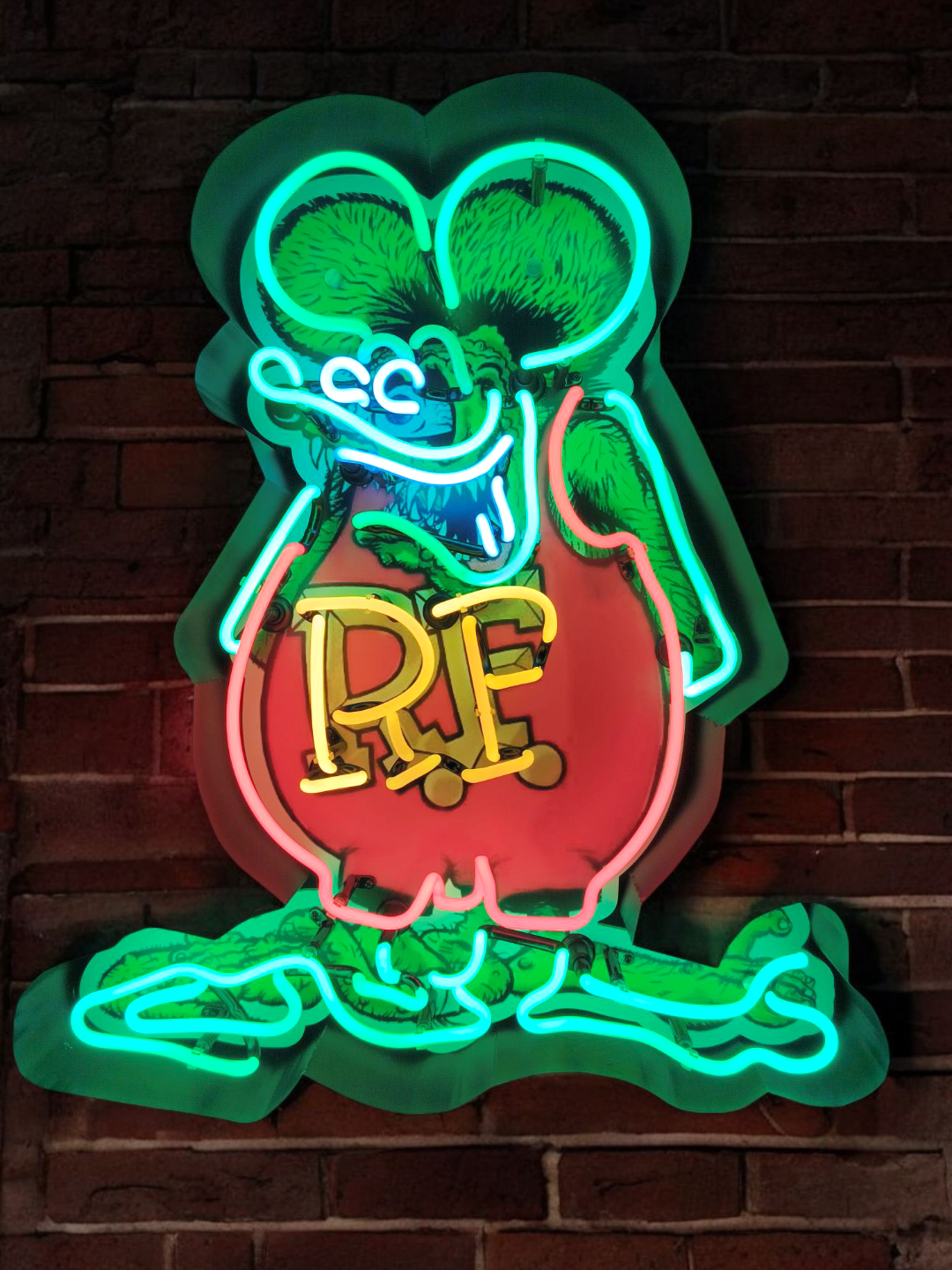 Rat Rod Neon Sign / Hot Rod Rat Signs / Vintage Car Neon Signs