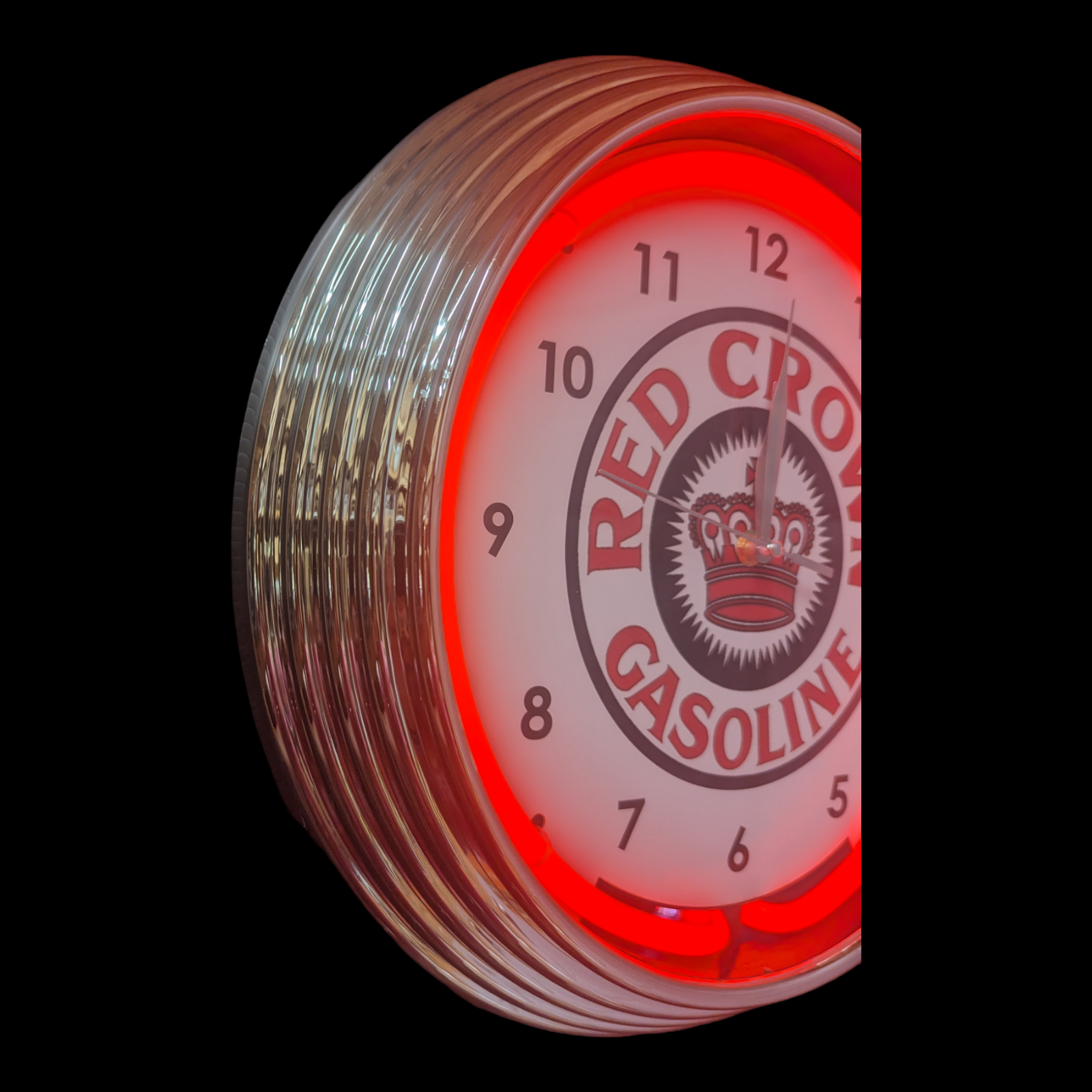 Red Crown Neon Clock / Red Crown / Petroliana / Neon Clocks