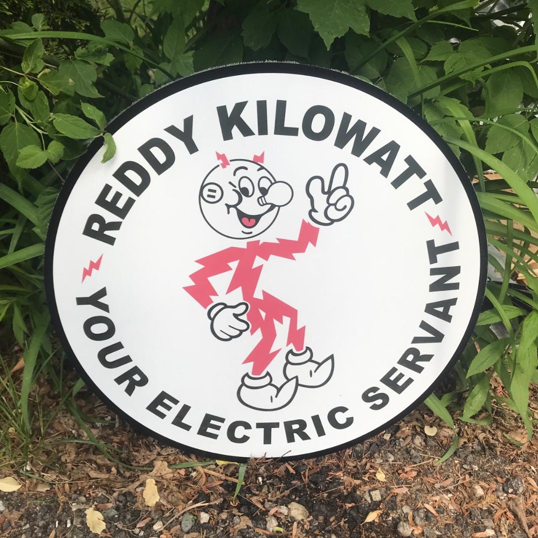 Reddy Kilowatt Sign / Electrical Signs / DTE Edison
