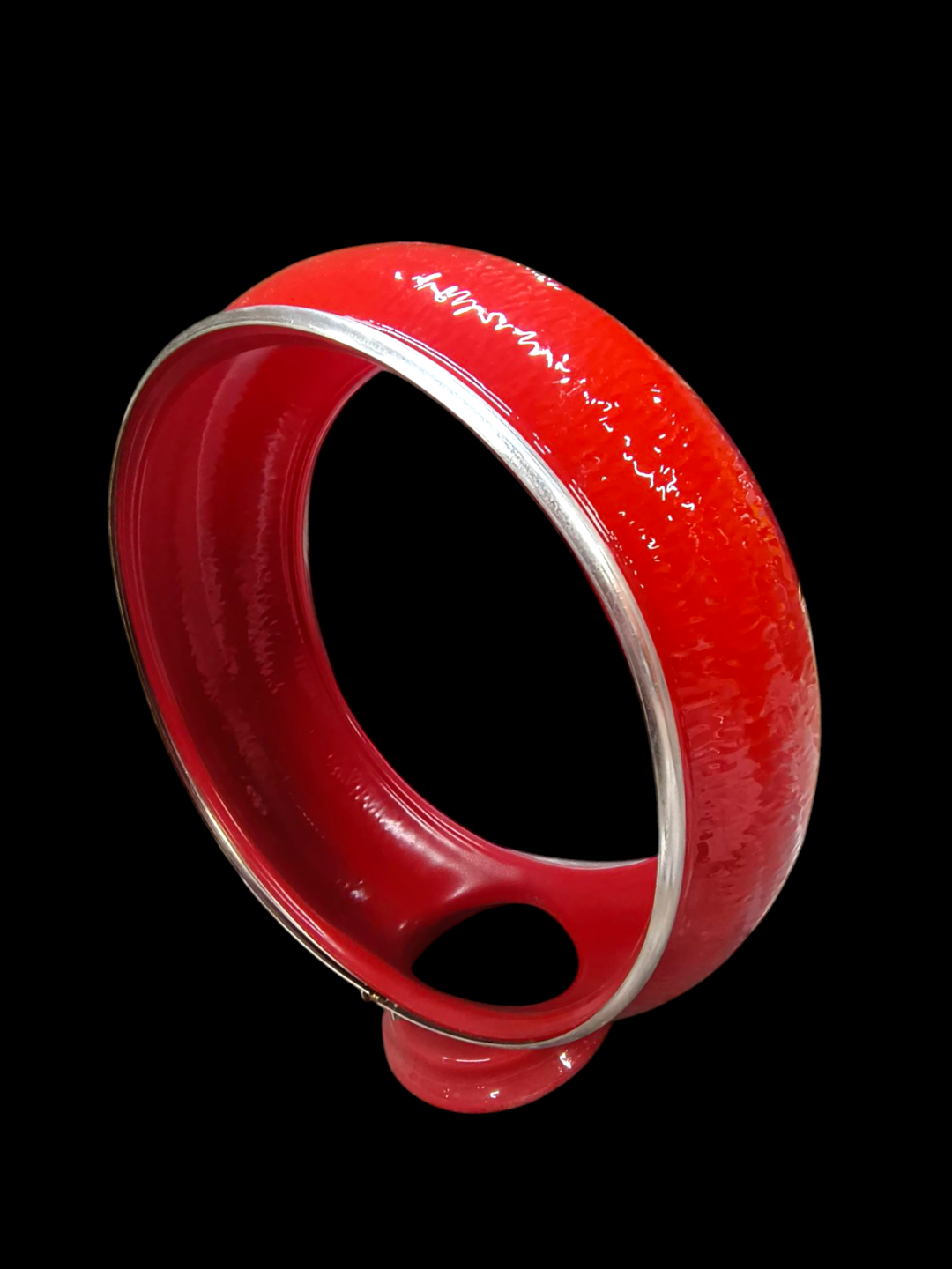 Red Gill Ripple Gas Pump Globe / Gas Pumps