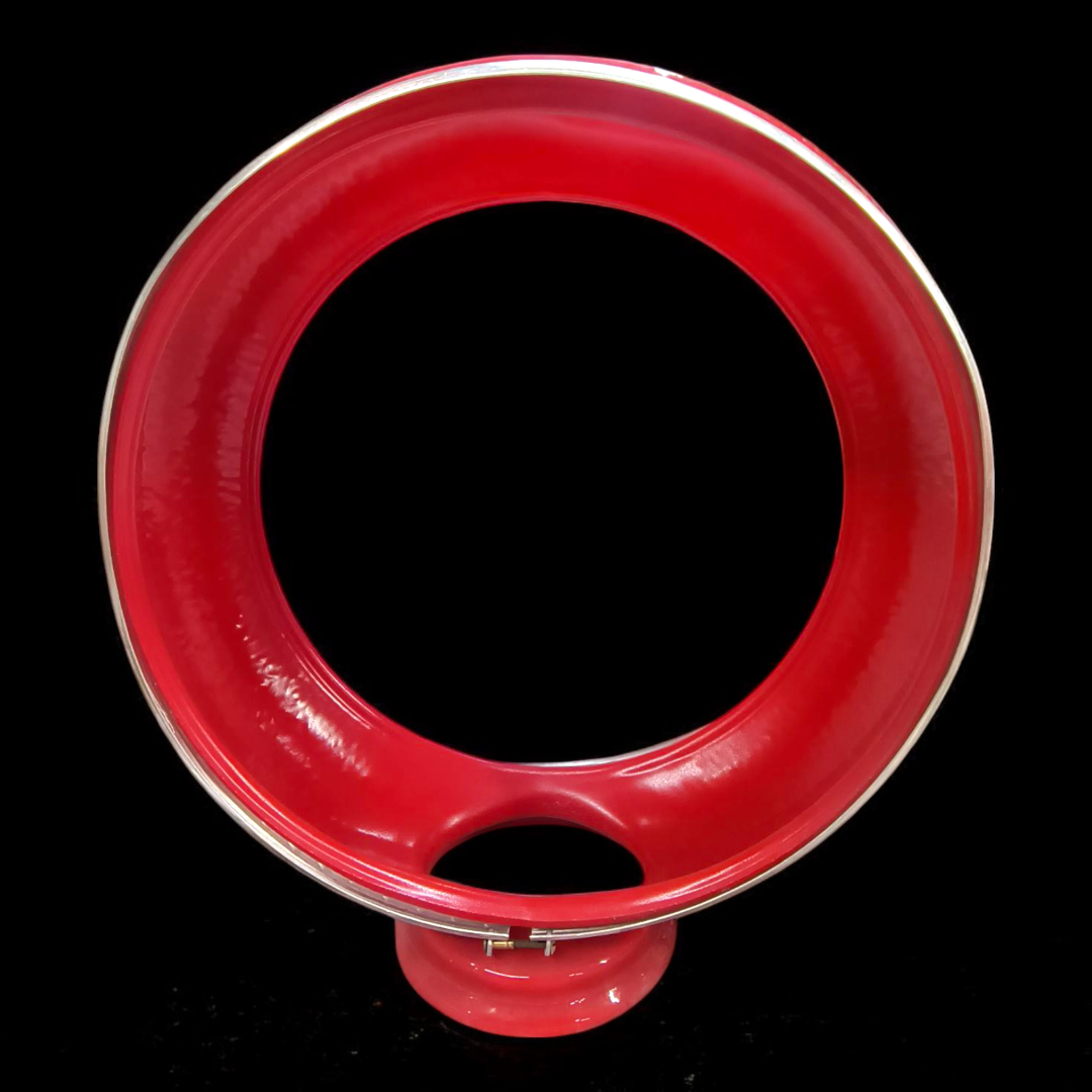 Red Gill Ripple Gas Pump Globe / Gas Pumps