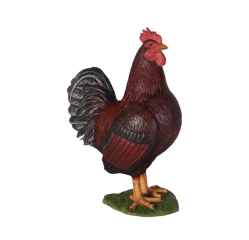 Life Size Rooster Statue / Chicken Farm Life Statues