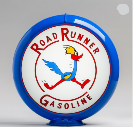 Licensed Road Runner Gas Pump Globe / Plymouth Globes