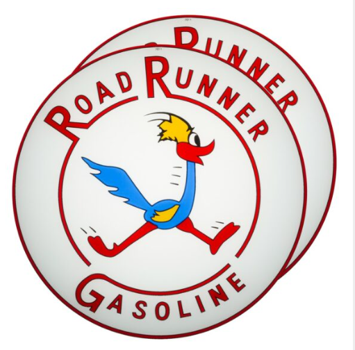 Licensed Road Runner Gas Pump Globe / Plymouth Globes