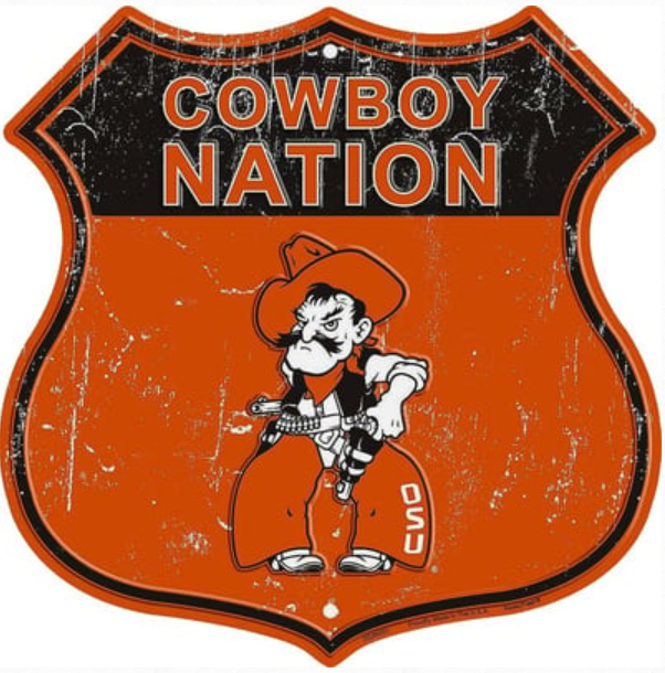 OSU Cowboys Sign / Oklahoma State University / Cowboy Nation / Licensed ...