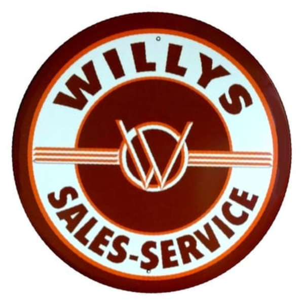 Willys Signs / Willys Sales Service / Willys Sales Service Metal ...
